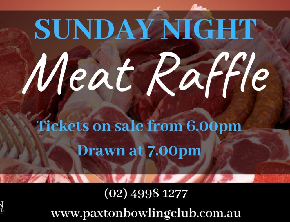 Friday Night Meat Raffles - Paxton Bowling Club